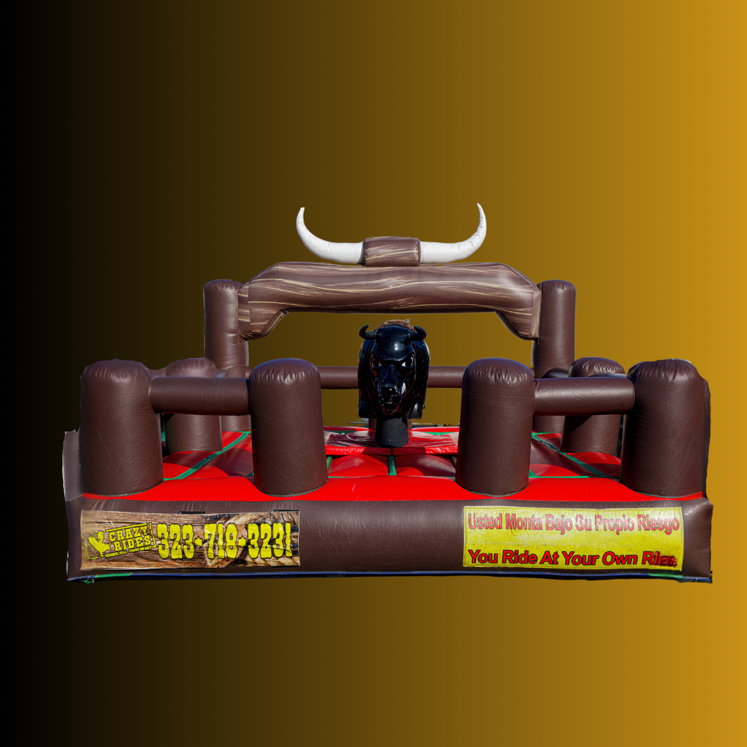 Mechanical Bull Set Black Bull Brown Bull Bed – Crazy Rides! | (626 ...
